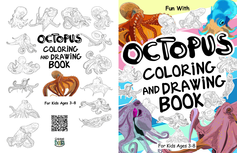 Octopus Coloring and Drawing Book for Kids #100
