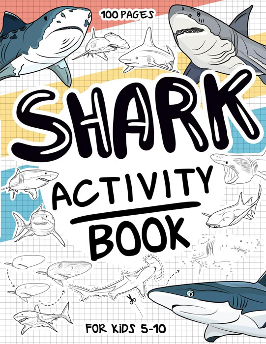 Shark Activity Book for Kids #80 | ColoringBooks.shop